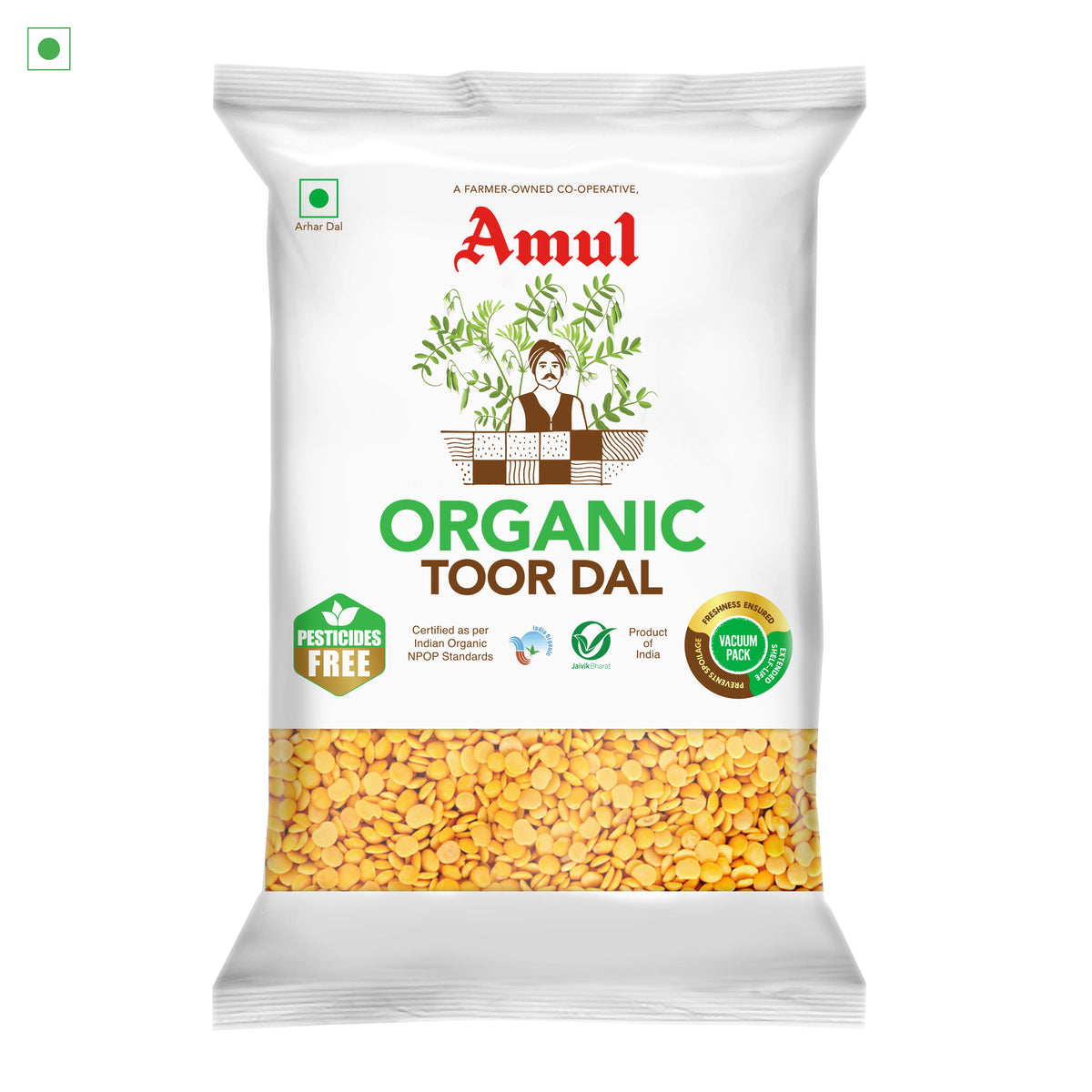 Amul Organic Toor Dal, 1 kg – Shivpuri Farm